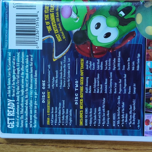 Other | Set Of 3 Vintage Veggietales Dvd Cd And Vhs Tape Childrens ...